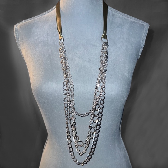 Jewelry | Olive Green Ribbon Chain Necklace | Poshmark